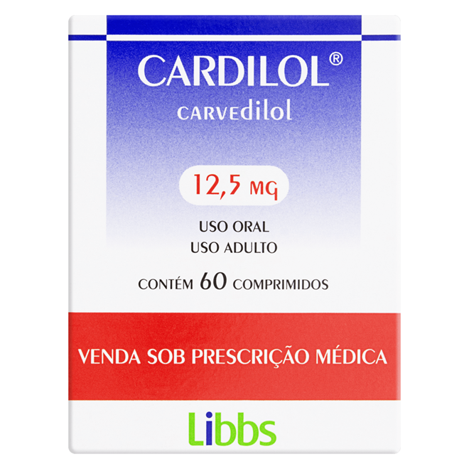 CARDILOL 12,5MG C/60 COMPRIMIDOS - LIBBS FARMACEUTICA L