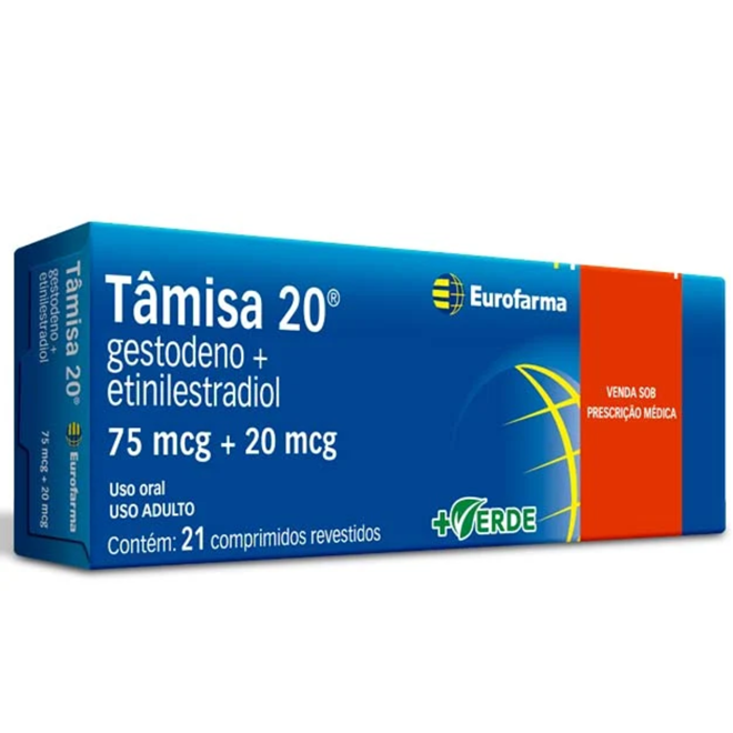 TÂMISA 20 75MCG + 20MCG C/21 COMPRIMIDOS REVESTIDOS - EUROFARMA LABORATORI