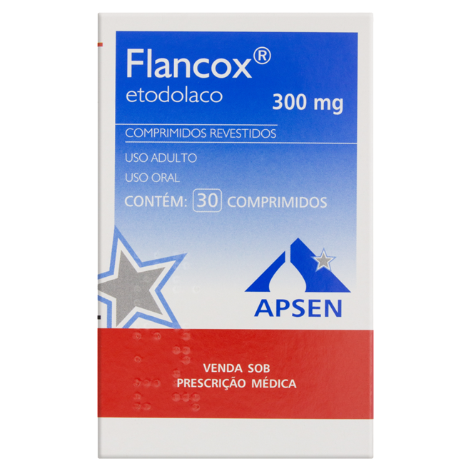 FLANCOX 300MG C/30 COMPRIMIDOS REVESTIDOS - APSEN FARMACEUTICA S