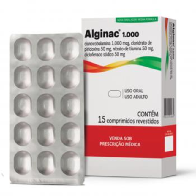 ALGINAC 1.000 C/15 COMPRIMIDOS REVESTIDOS - PROCTER FARMA