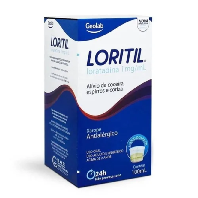 LORITIL 1MG/ML XAROPE 100ML - GEOLAB INDUSTRIA FAR