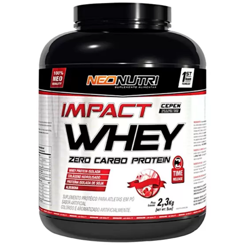 IMPACT WHEY ZERO CARBO BAUNILHA NEONUTRI 2,3KG - NEONUTRI