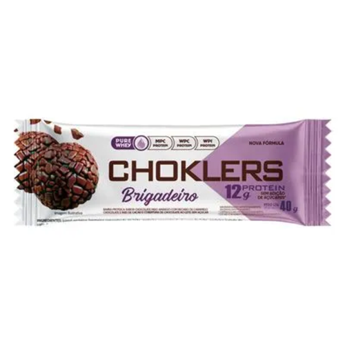 BARRA DE PROTEÍNA CHOKLERS BRIGADEIRO 40G - FTW