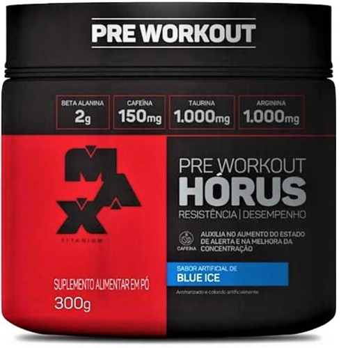 PRE WORKOUT HÓRUS BLUE ICE MAX TITANIUM 300G - SUPLEY LABORATORIO D