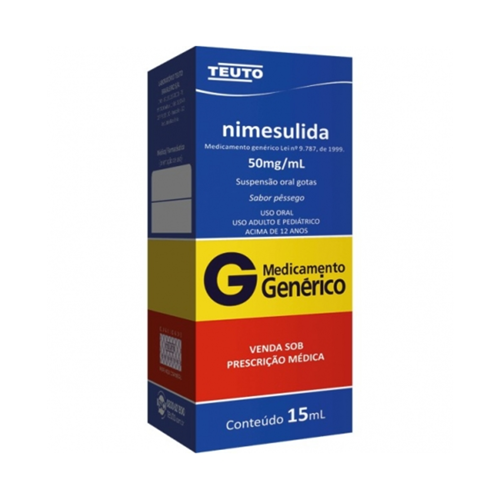 NIMESULIDA 50MG/ML GOTAS TEUTO 15ML - TEUTO BRASILEIRO S