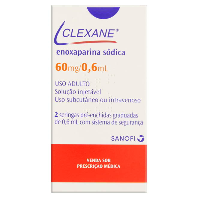 CLEXANE 60MG/0,6ML SOLUÇÃO INJETÁVEL 2 SERINGAS - INATIVOS