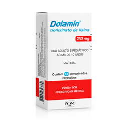 DOLAMIN 250MG C/12 COMPRIMIDOS REVESTIDOS - FARMOQUIMICA