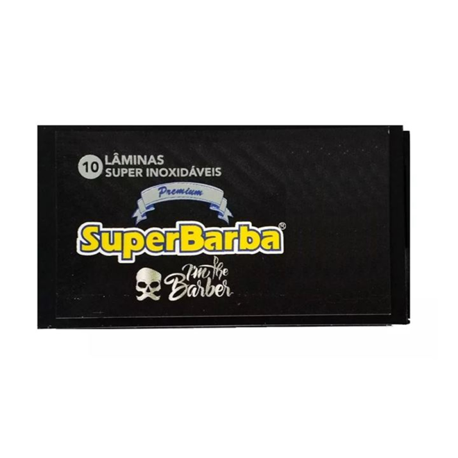 LÂMINA SUPER INOXIDÁVEIS BARBA BLACK C/10 UNIDADES - N.V.C. ESTETICA E ...