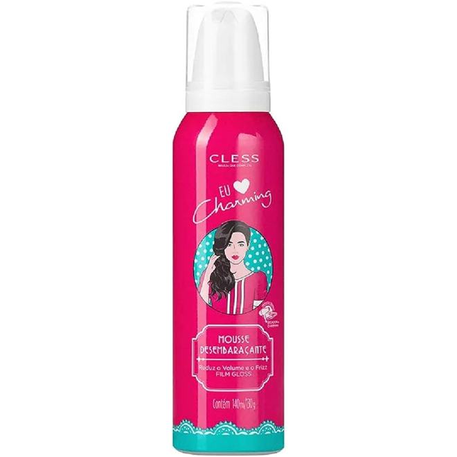MOUSSE DESEMBARAÇANTE CHARMING GLOSS CLESS 140ML - CLESS AKUA IND. COM