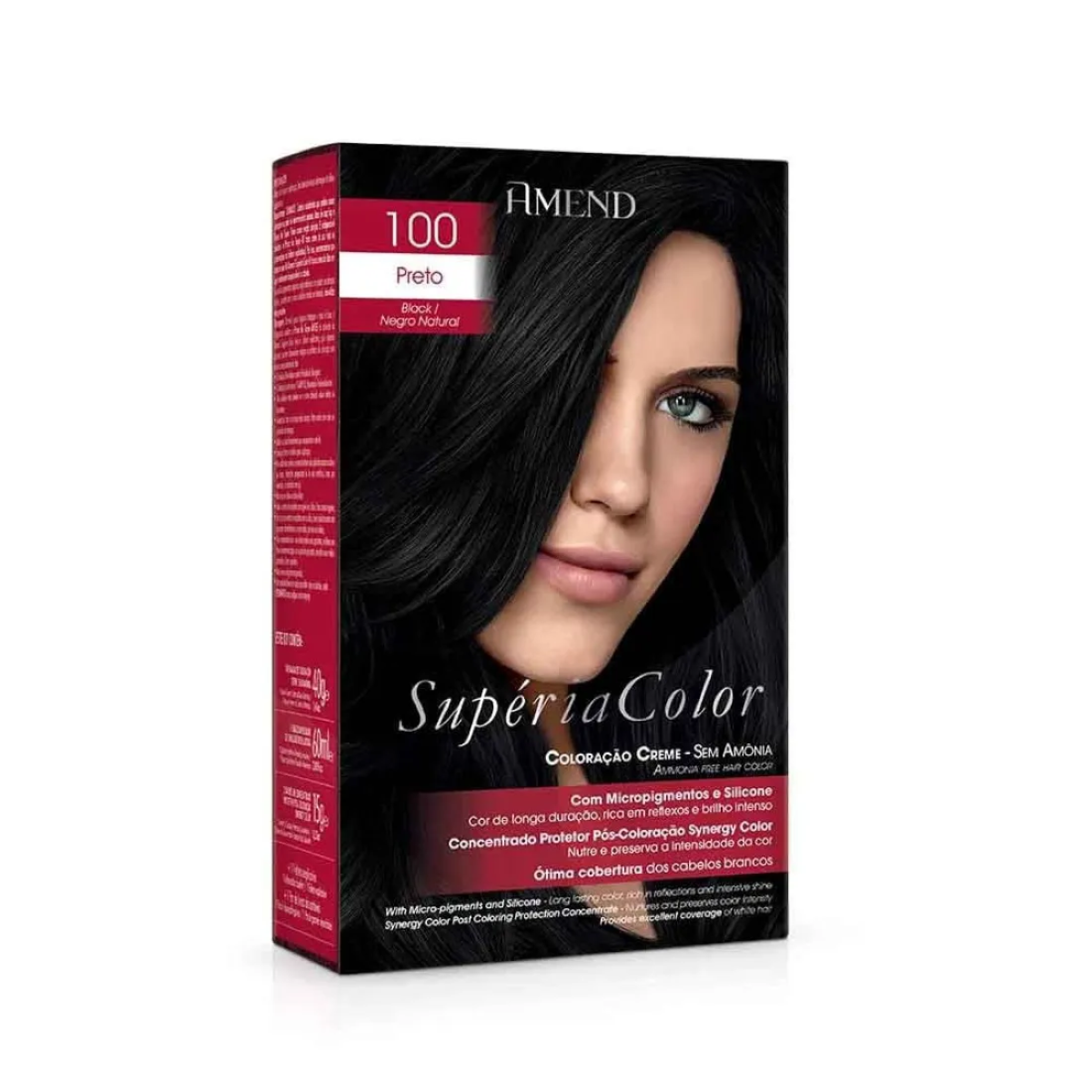 TONALIZANTE 100 PRETO SUPÉRIA COLOR AMEND - AMEND BEM ESTAR IND COSM LTDA