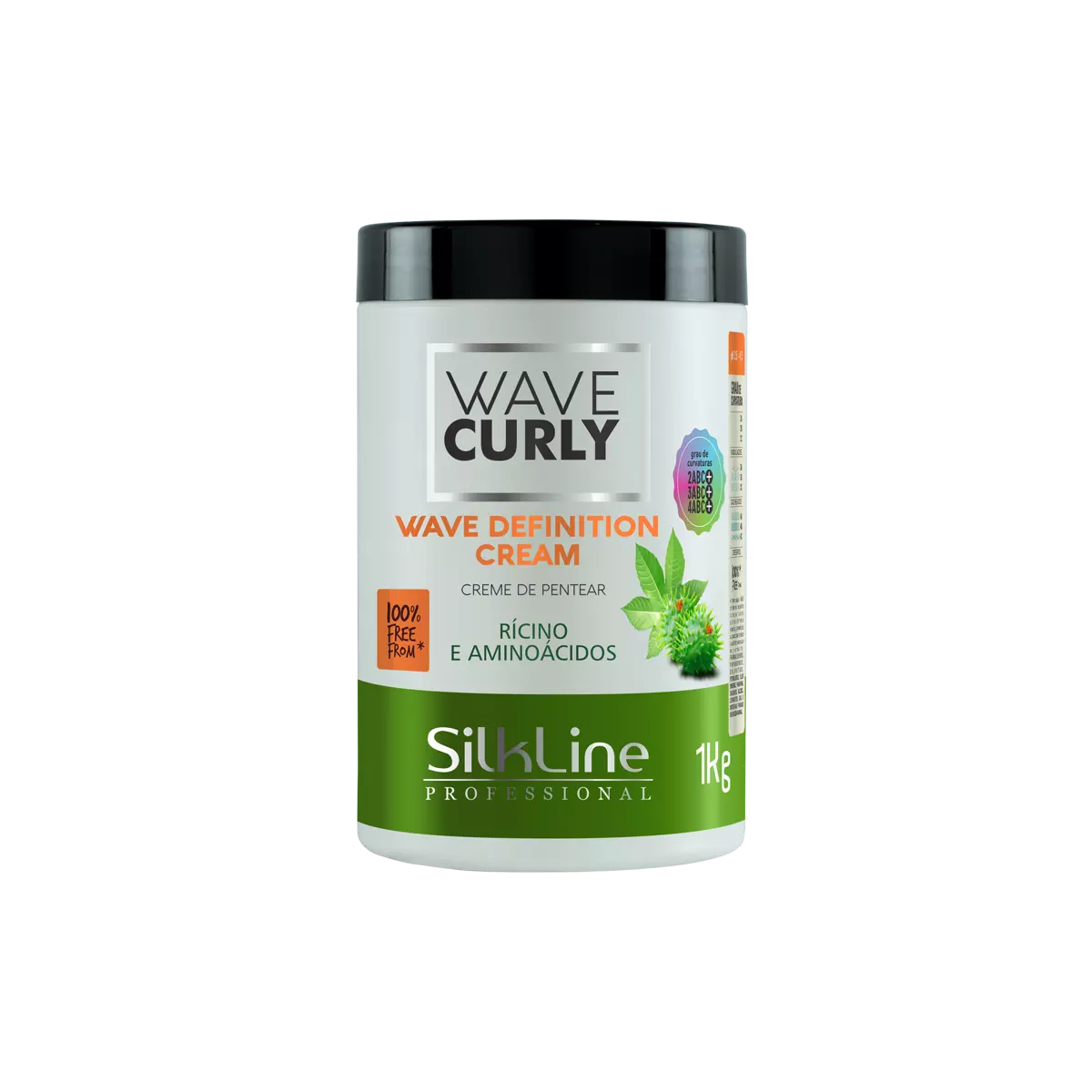 CREME PARA PENTEAR WAVE CREAM RÍCINO E AMINOÁCIDOS SILKLINE 1KG - MSB ...