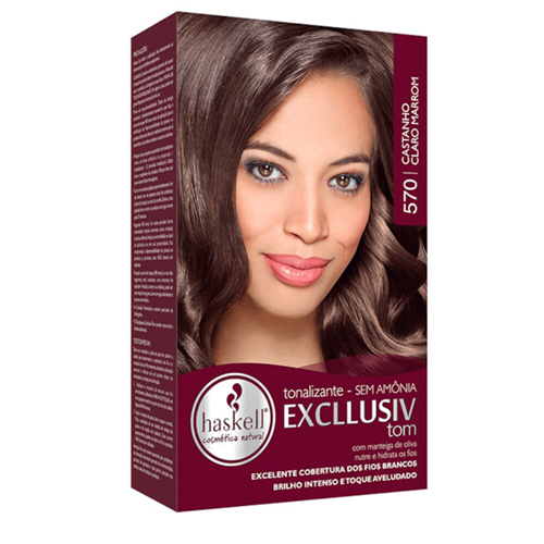 TONALIZANTE 570 CASTANHO CLARO MARROM HASKELL - INDUSTRIA DE COSMETICOS ...