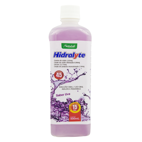 HIDRALYTE 45 UVA 500ML - NATULAB