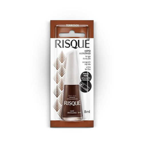 ESMALTE RISQUÉ CREMOSO CAFÉ BRASILEIRO 8ML - COSMED INDUSTRIA DE COSMETICOS