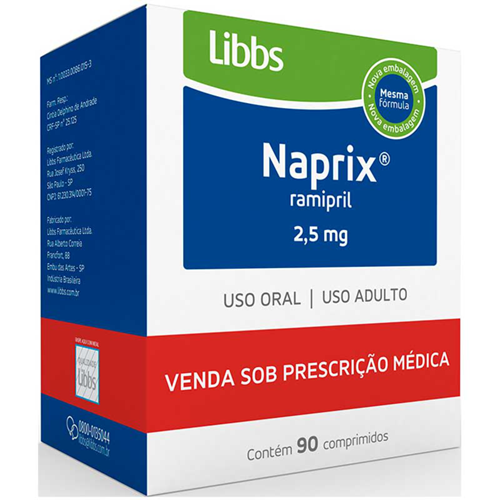 NAPRIX 2,5MG C/90 COMPRIMIDOS - LIBBS FARMACEUTICA L