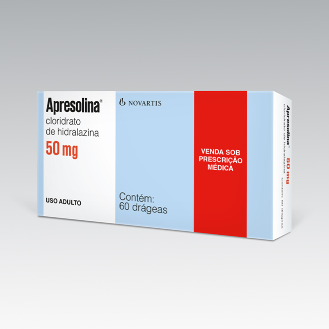 APRESOLINA 50MG C/60 DRÁGEAS - NOVARTIS BIOCIENCIAS