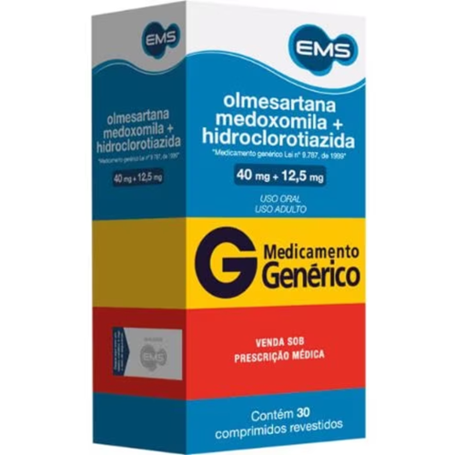 OLMESARTANA MEDOXOMILA 40MG + HIDROCLOROTIAZIDA 12,5MG C/30 COMPRIMIDOS ...