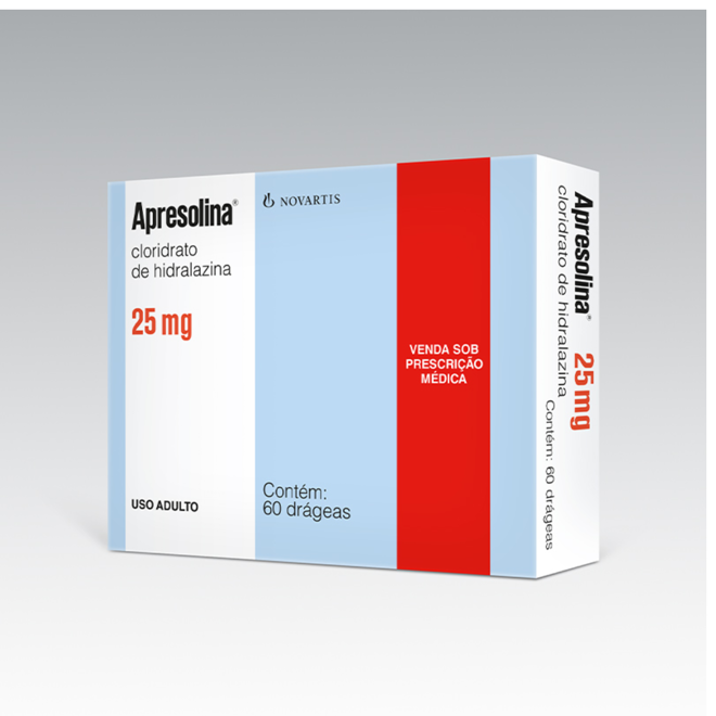 APRESOLINA 25MG C/60 DRÁGEAS - NOVARTIS BIOCIENCIAS