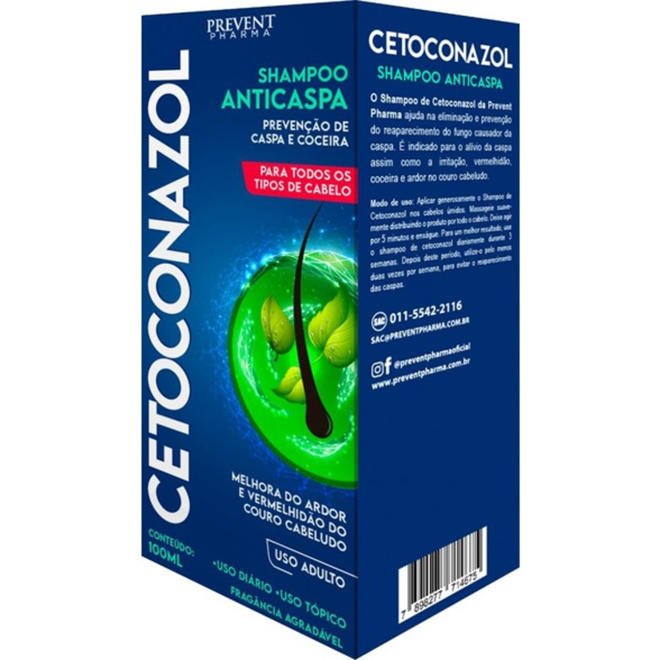 CETOCONAZOL SHAMPOO ANTICASPA 100ML - PREVENTPHARMA