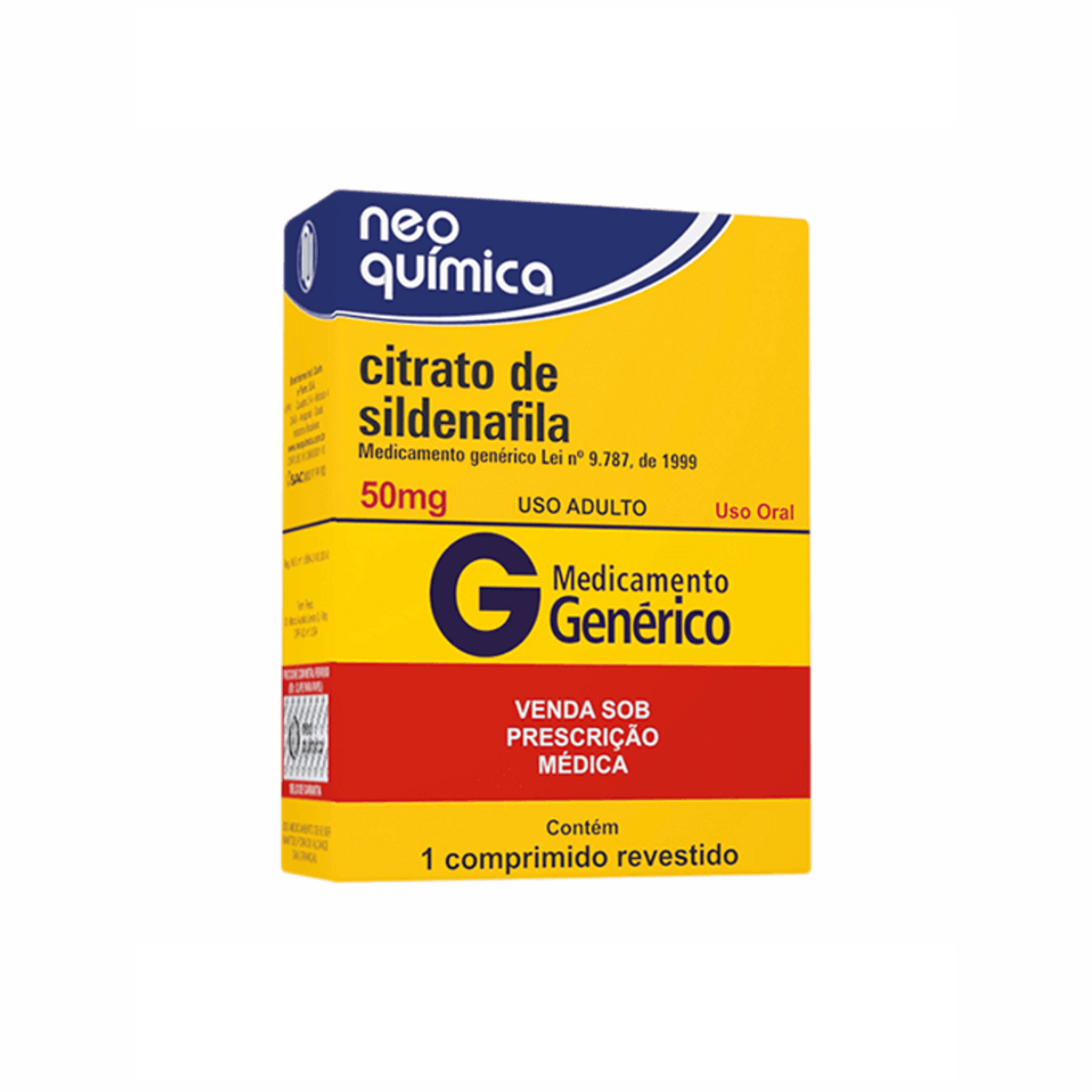 CITRATO DE SILDENAFILA 50MG C/1 COMPRIMIDO REVESTIDO NEO QUÍMICA - NEO ...