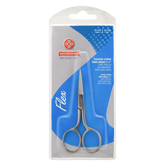 TESOURA PARA UNHAS CURVA FLEX MUNDIAL - MUNDIAL S/A