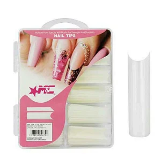TIPS CURVATURA C ALONGAMENTO UNHA EM GEL M&C C/100 UNIDADES - M&C NEW ...
