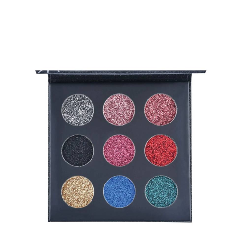 PALETA DE SOMBRA SHINE GLITTER RUBY ROSE - RUBI ARTIGOS DE BELEZA LTDA