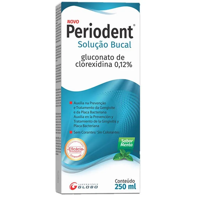 PERIODENT SOLUÇÃO BUCAL ÁLCOOL SABOR MENTA 250ML - VIDAL LIFE INDUSTRIA ...