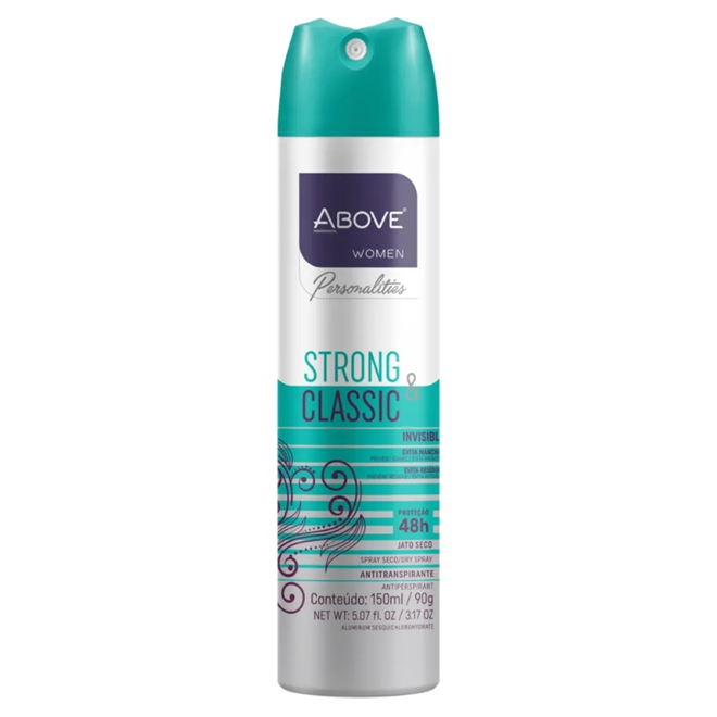 DESODORANTE AEROSOL ABOVE STRONG & CLASSIC 150ML - BASTON DO BRASIL ...