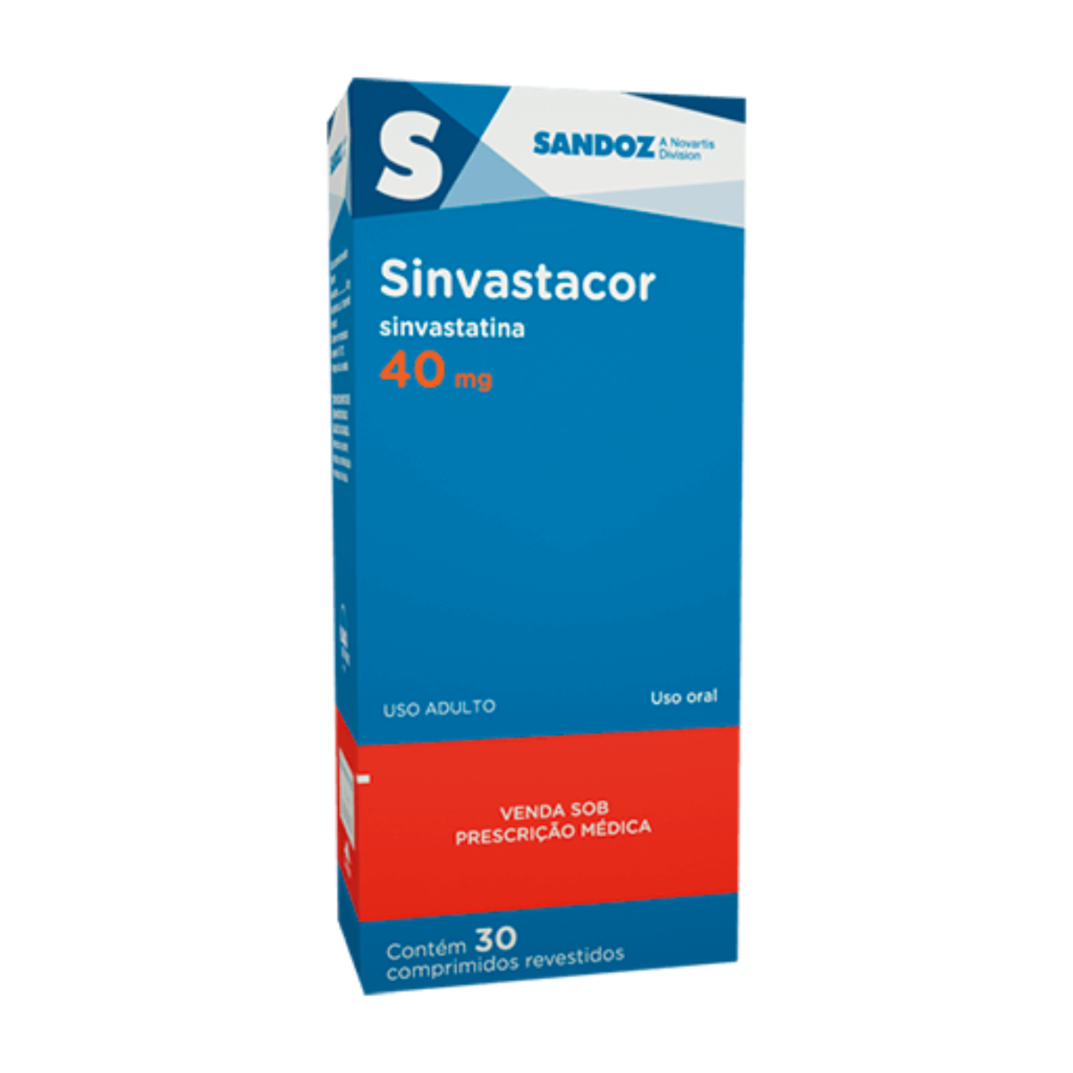 SINVASTACOR 40MG C/ 30 COMPRIMIDO REVESTIDOS - SANDOZ