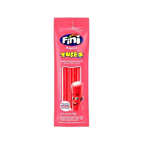 FINI TUBES MORANGO 15G - FINI COMERCIALIZADORA LTDA