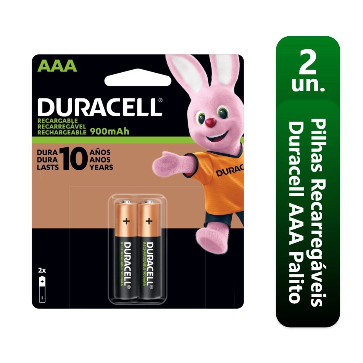 PILHA DURACELL AAA RECARREGÁVEL C/2 UNIDADES - PROCTER & GAMBLE DO