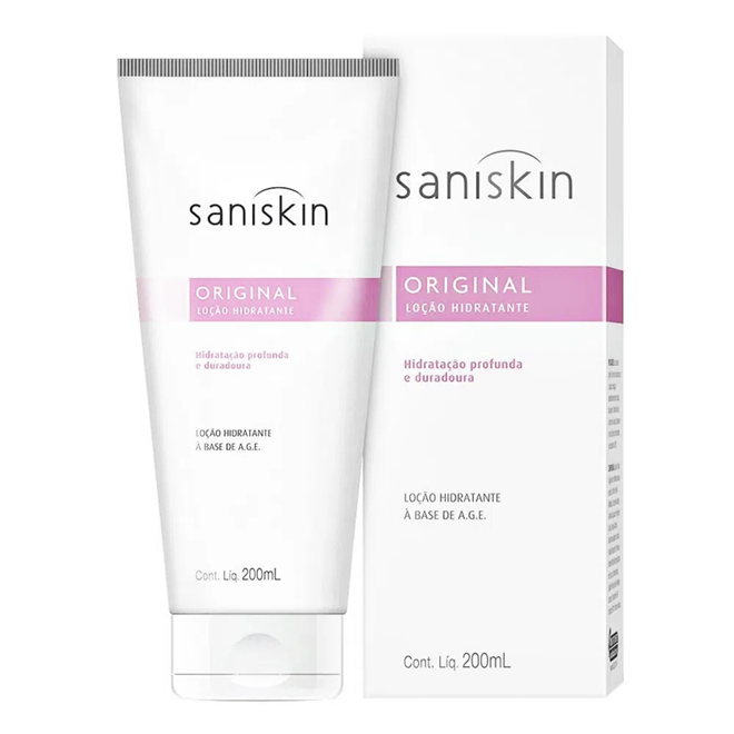 LOCÃO HIDRATANTE SANISKIN ORIGINAL 200ML - DAUDT LABORATORIO LT