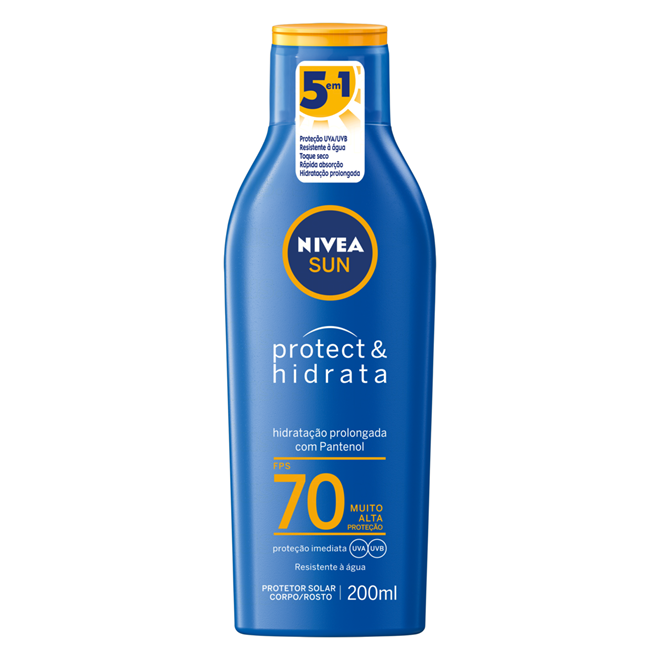 PROTETOR SOLAR NIVEA FPS70 200ML - BDF NIVEA LTDA