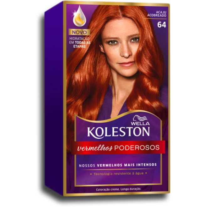 COLORAÇÃO 64 ACAJU ACOBREADO KOLESTON - PROCTER & GAMBLE DO