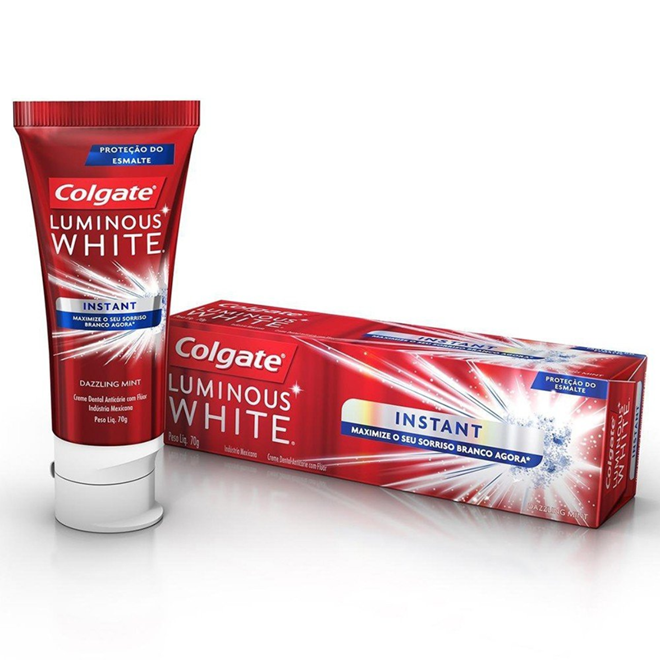 CREME DENTAL COLGATE LUMINOUS WHITE INSTANT 70G - NOVO