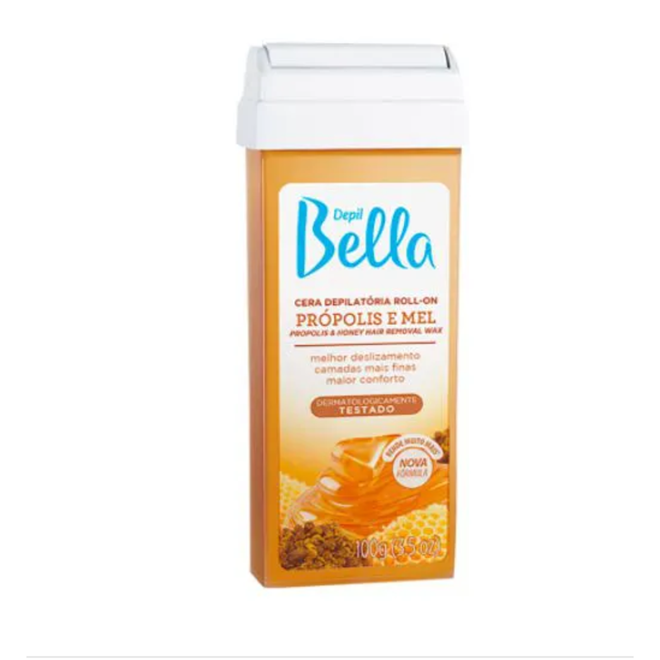 CERA DEPILATÓRIA DEPIL BELLA ROLL-ON PRÓPOLIS E MEL 100G - BIOCLEAN ...