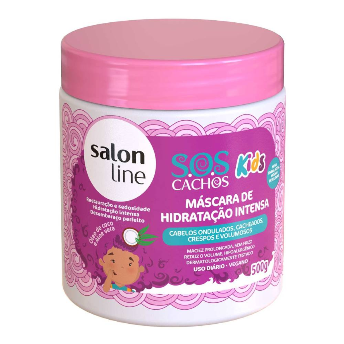 MÁSCARA HIDRATAÇÃO SALON LINE KIDS 500G - DEVINTEX COSM LTDA