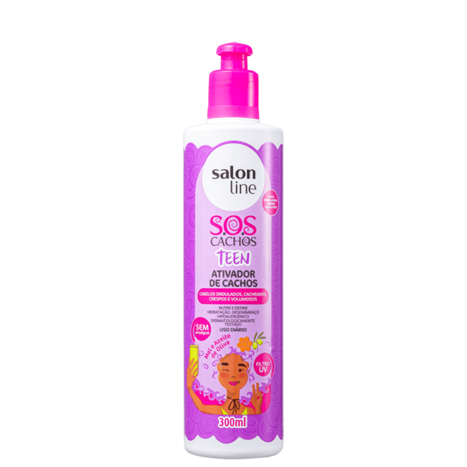 ATIVADOR DE CACHOS SALON LINE SOS TEENS 300ML - DEVINTEX COSM LTDA