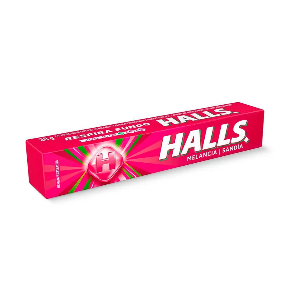 DROPS HALLS SABOR MELANCIA 28G - CADBURY BRASIL INDUSTRIA E COM
