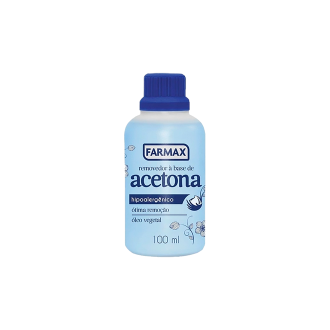 REMOVEDOR DE ESMALTE ACETONA FARMAX 100ML - FARMAX