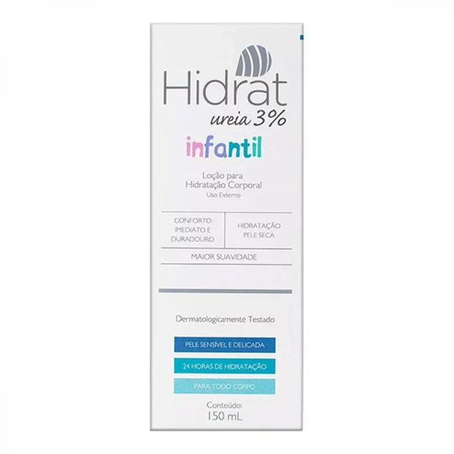 LOCÃO HIDRATANTE CORPORAL INFANTIL HIDRAT UREIA 3% 150ML - CIMED ...