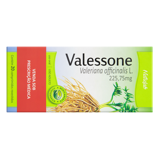 VALESSONE 225,75MG C/20 COMPRIMIDOS REVESTIDOS - NATULAB