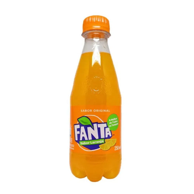 REFRIGERANTE FANTA LARANJA MINI PET 250ML - COCA COLA