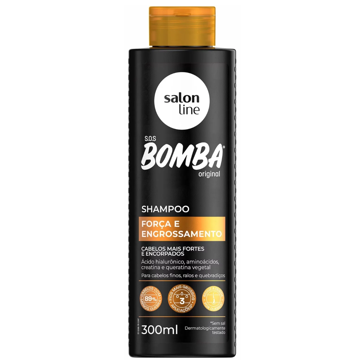 SHAMPOO SALON LINE SOS BOMBA FORCA E ENGROSSAMENTO 300ML - DEVINTEX ...
