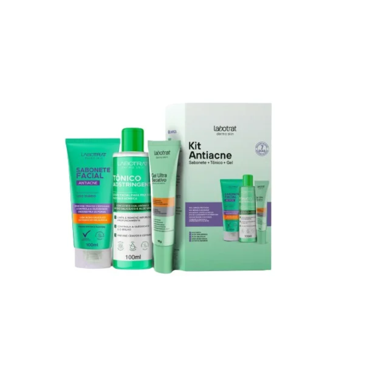 KIT FACIAL ANTIACNE 3 PASSOS DE SKINCARE LABOTRAT - LABOTRAT INDUSTRIA ...