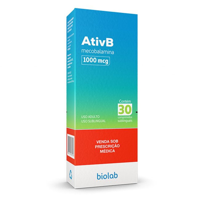ATIVB 1000MCG C/30 COMPRIMIDOS SUBLINGUAIS - BIOLAB SANUS FARMACE