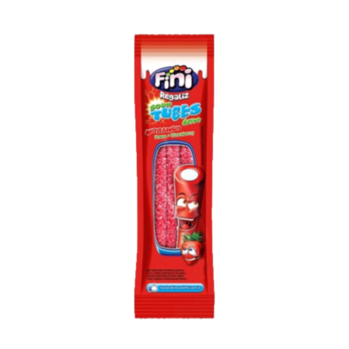 FINI TUBES MORANGO COM LARANJA 15G - FINI COMERCIALIZADORA LTDA