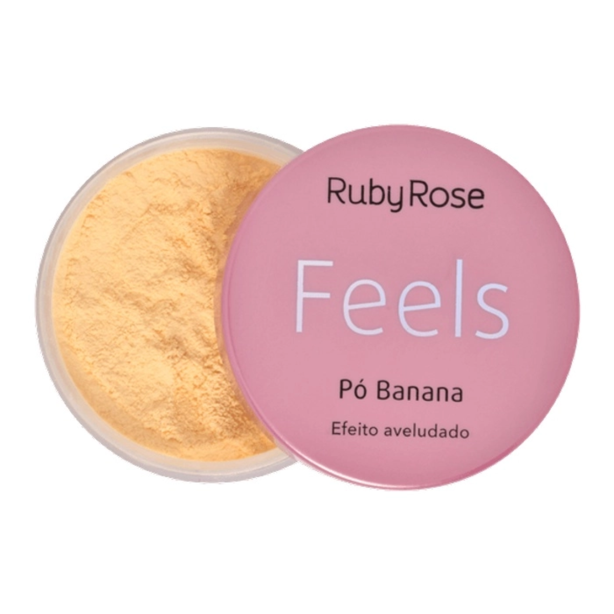 PÓ BANANA FEELS RUBY ROSE 15G - RUBI ARTIGOS DE BELEZA LTDA