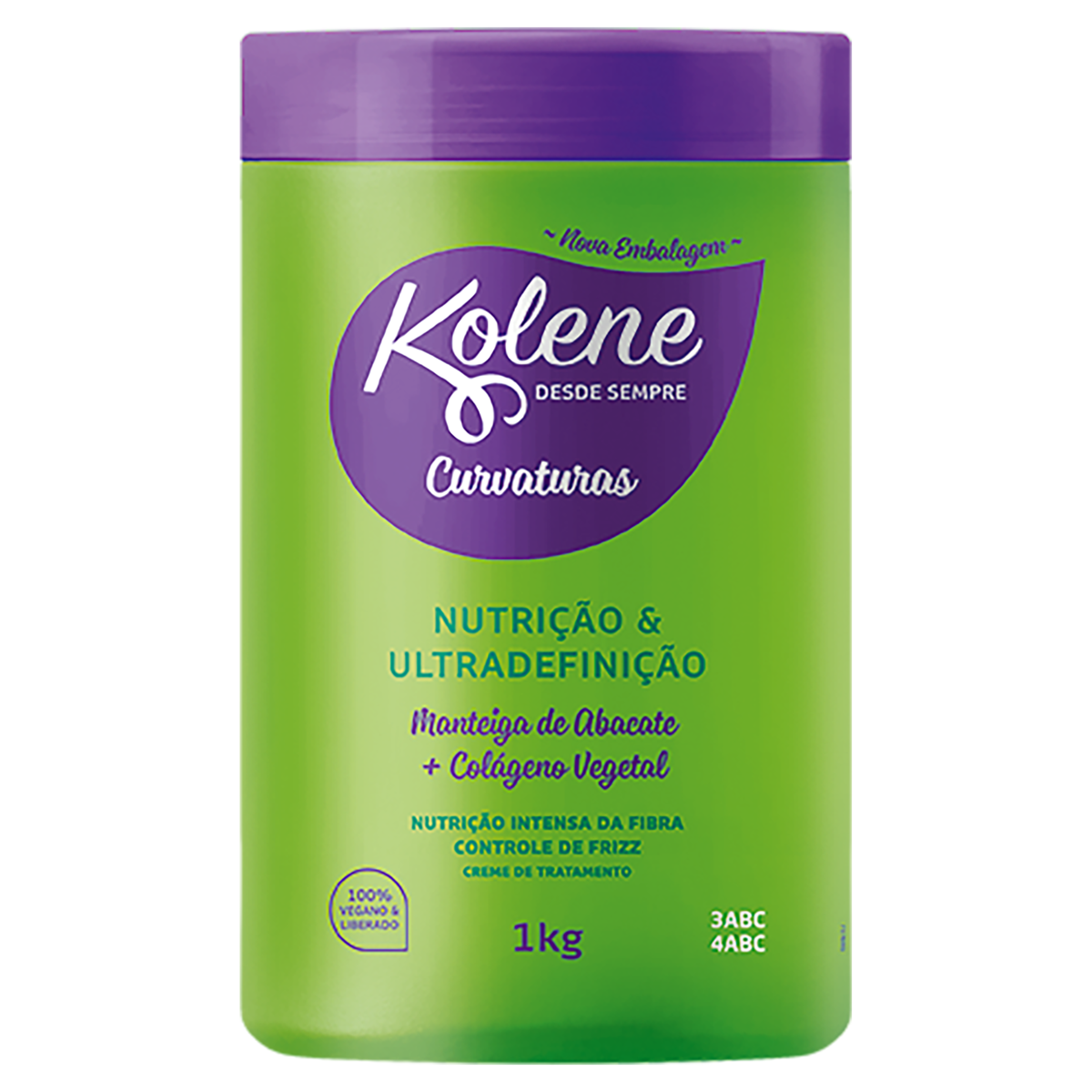 CREME DE TRATAMENTO KOLENE CURVATURAS 1KG - FLORA PRODUTOS DE HIGIENE